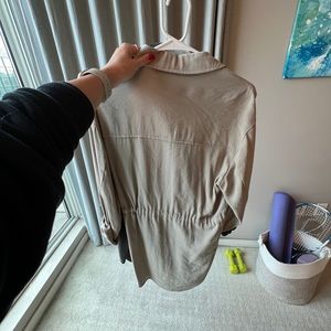 Zara | Tops | Zara Relaxed Fit Over Shirt In Sand Color | Poshmark